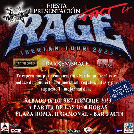 Fiesta presentación concierto de RAGE, 16 de Septiembre - Asociación ...